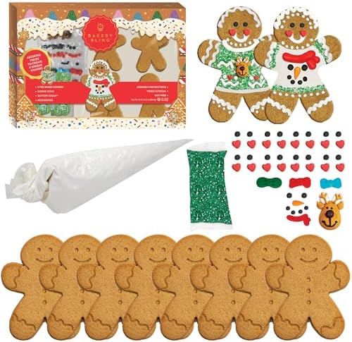 Amazon.com : Bakery Bling Gingerbread Person Designer Cookie Kit – 8 ...