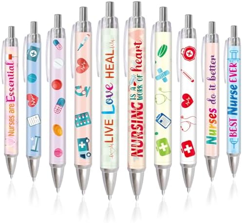 Amazon.com : Funny Nurse Pens Lovely Cartoon Retractable Nursing ...