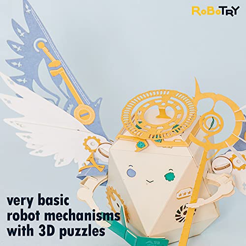 Snapklik.com : ROBOTRY Moving Paper Robot Kit - Angelic Math Teacher