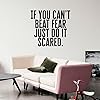 Amazon.com: Vinyl Wall Art Decal - If You Can't Beat Fear Just Do It ...