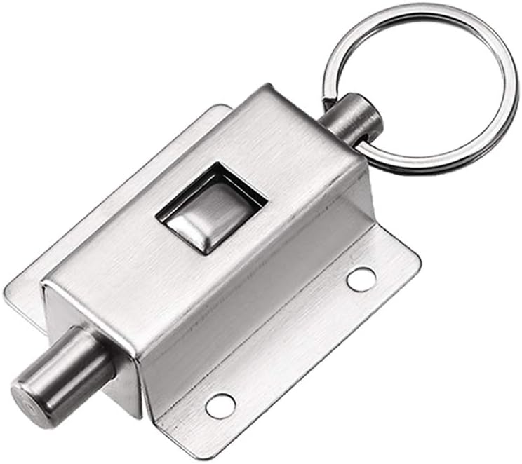 Amazon.com: Small Size Spring Loaded Latch Pin - Door Security Slide ...