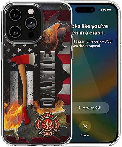Amazon.com: Personalized Firefighter Phone Case Custom Name Fire ...