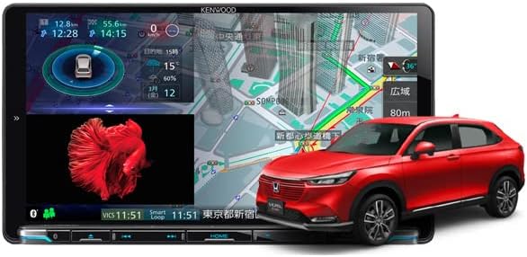 Amazon.co.jp: ケンウッド9V型彩速ナビMDV-M908HDL+TBX-H012+ヴェゼル(RV3～6系・オーディオレス仕様車)用取付キットセット : 車＆バイク