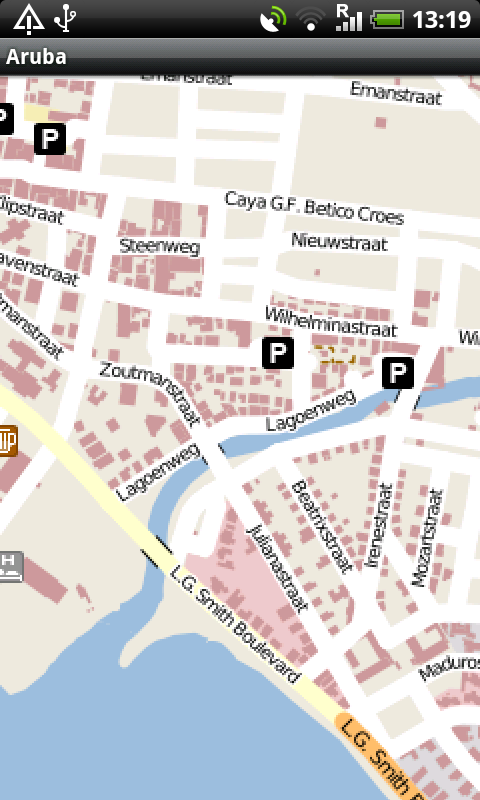 Aplicación Aruba Street Map en Amazon Appstore