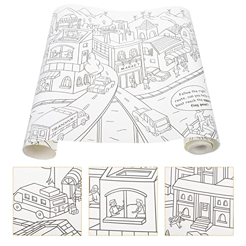 Toyvian Giant Coloring Poster City Themed Large Coloring Poster Jumbo ...
