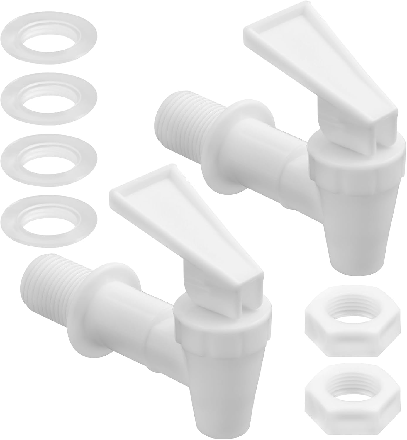 Amazon.com: LOUZAGO 4 Pcs Replacement Cooler Faucet, Plastic Spigot ...