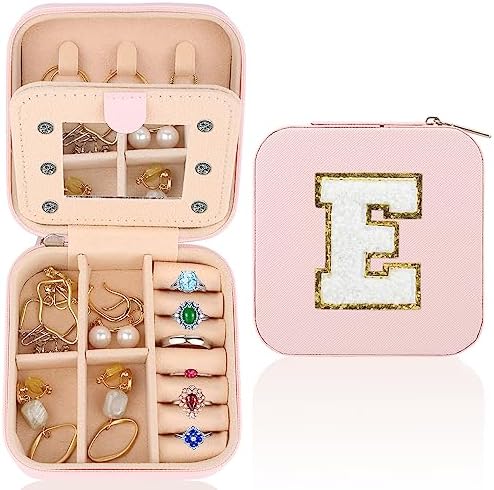 WALLFID Travel Jewellery Box,Alphabet Jewellery Organiser,Portable ...