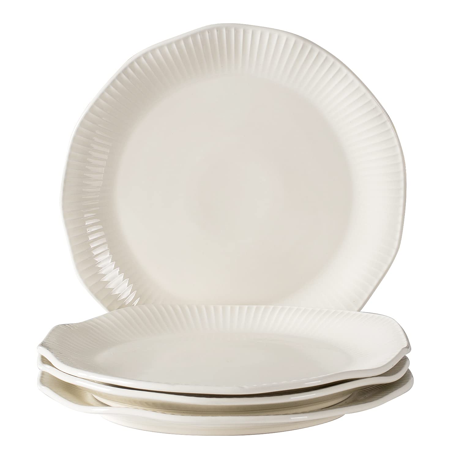 Amazon.com | Hasense Dinner Plates, 10 Inch Ceramic Dishes Set of 4 for ...