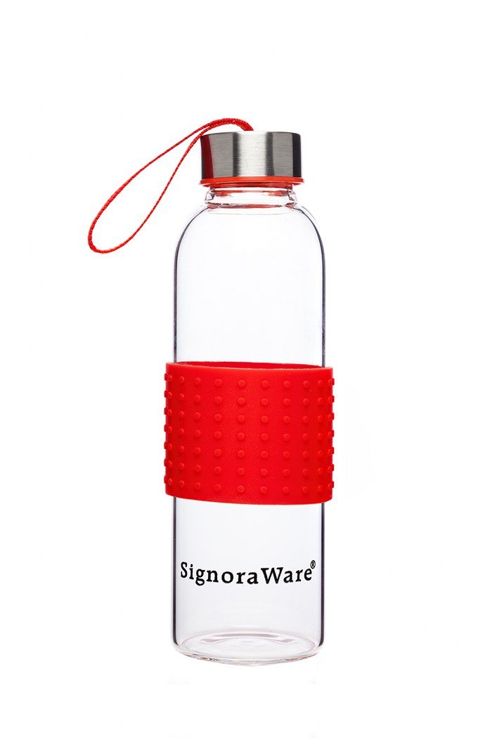 Signoraware Aqua Star Bottle, 750 ML with silicon Sleeve, Multicolor ...