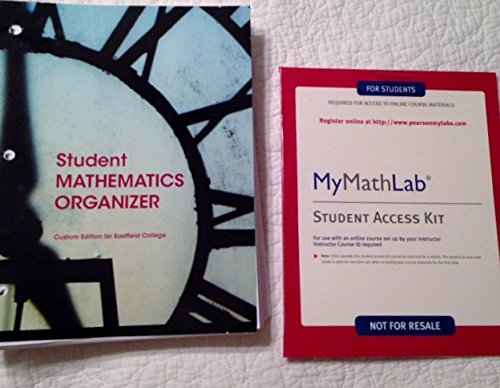 Student Mathematics Organizer with MyMathLab student access kit: unknown author: Amazon.com: Books