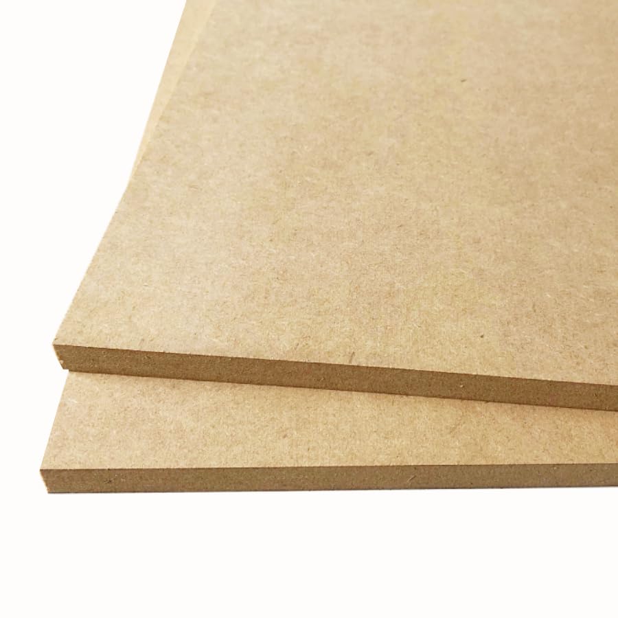 Amazon.co.jp: MDF材 12mm厚 約150mm×約200mm 2枚セット MDFボード MDF板 木材 DIY 日曜大工 材料 ...