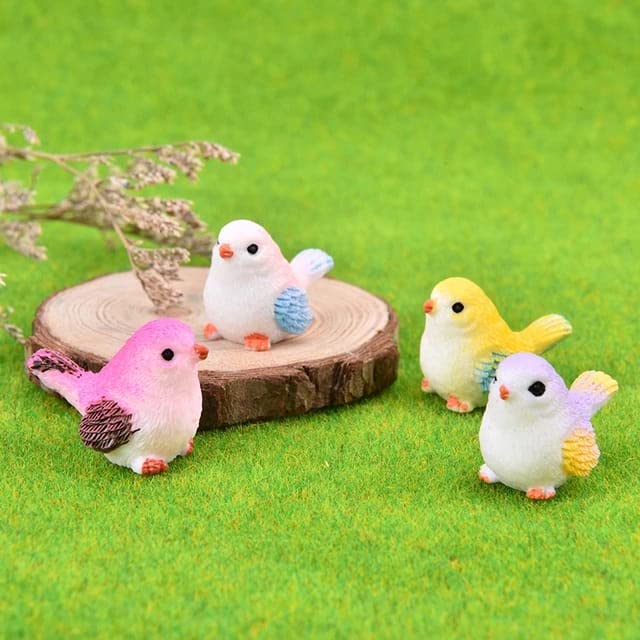 ANTIQ Creation Bird MINITURE Bird Figurines, Simulation Mini Cute Bird ...