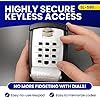 KeyGuard SL-590 Punch Button Lock Box - Secure Wall Mount Key Storage ...