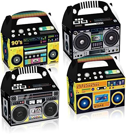 Amazon.com: 24 Pcs 80s Boom Box Party Favor Boxes 80s 90s Theme ...