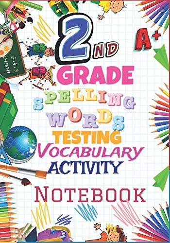 2nd Grade Spelling Words Testing Vocabulary Activity Notebook: Second ...