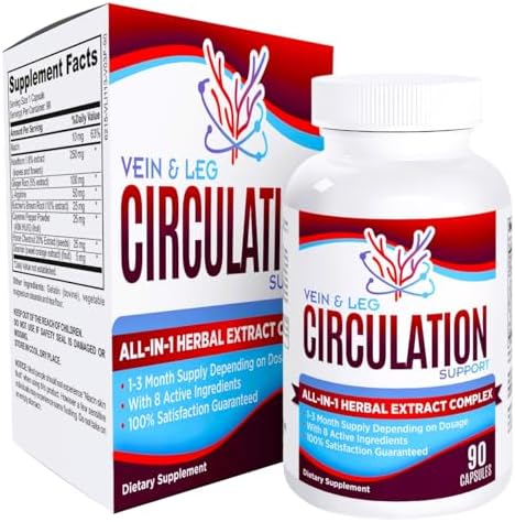Amazon.com: Vein & Leg Circulation Support Supplement (All-in-1) with 8 ...