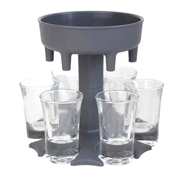 Buy ARURA (LABEL) 6 Shot Glass Dispenser and Holder Dispenser for ...