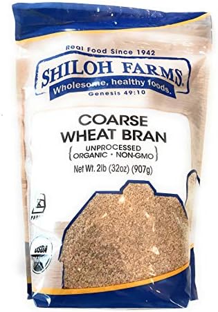 Amazon.com : Shiloh Farms - Organic Unprocessed Coarse Wheat Bran - 32 ...