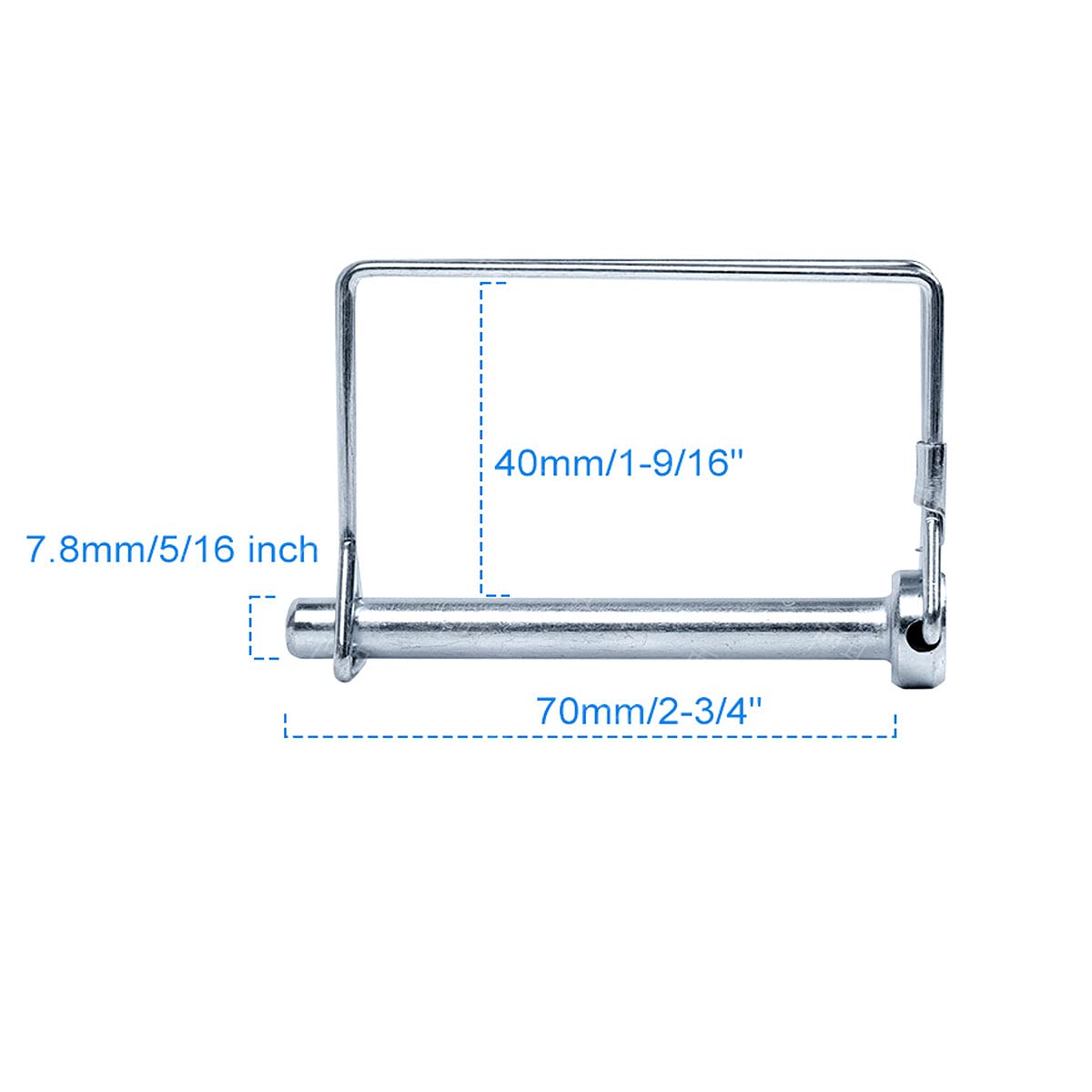 Snapklik.com : 7 Pcs 5/16 Trailer Coupler Pin Shaft Locking Pin PTO Pin ...