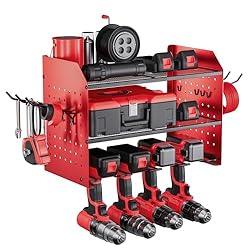 Amazon.com: TRZZ Power Tool Organizer, 3-Tier Drill Holder Wall Mount ...