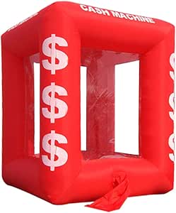 Amazon.com: BMGIANT 87 Inch Inflatable Cash Cube Money Grab Machine ...