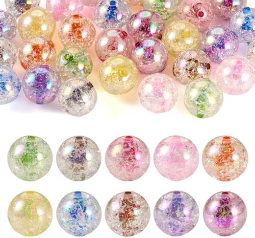 Amazon.com: 110 Pcs 20mm Bubblegum Beads, 20 Mm Beads for Pens Plastic ...