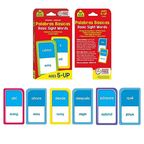 Snapklik.com : School Zone Bilingual Spanish/English Flash Card Set ...