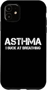 Amazon.com: iPhone 11 Inhaler Joke COPD Warrior Wheezy Asthma Awareness ...