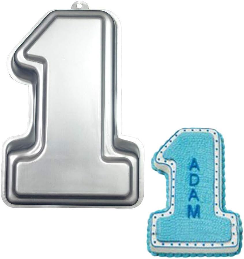 Amazon Ulalaza First Birthday Cake Pan Kids 3D Number One Cake Amazon Ulalaza First Birthday Cake Pan Kids 3D Number One Cake