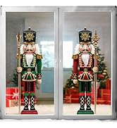 Amazon.com: Ivenf Christmas Window Clings Decorations: 2 Sheets Extra ...