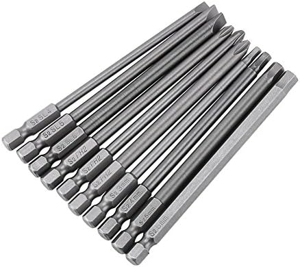 Saipor 10pcs 100mm Magnetic Flat Slotted Phillips Cross Head ...