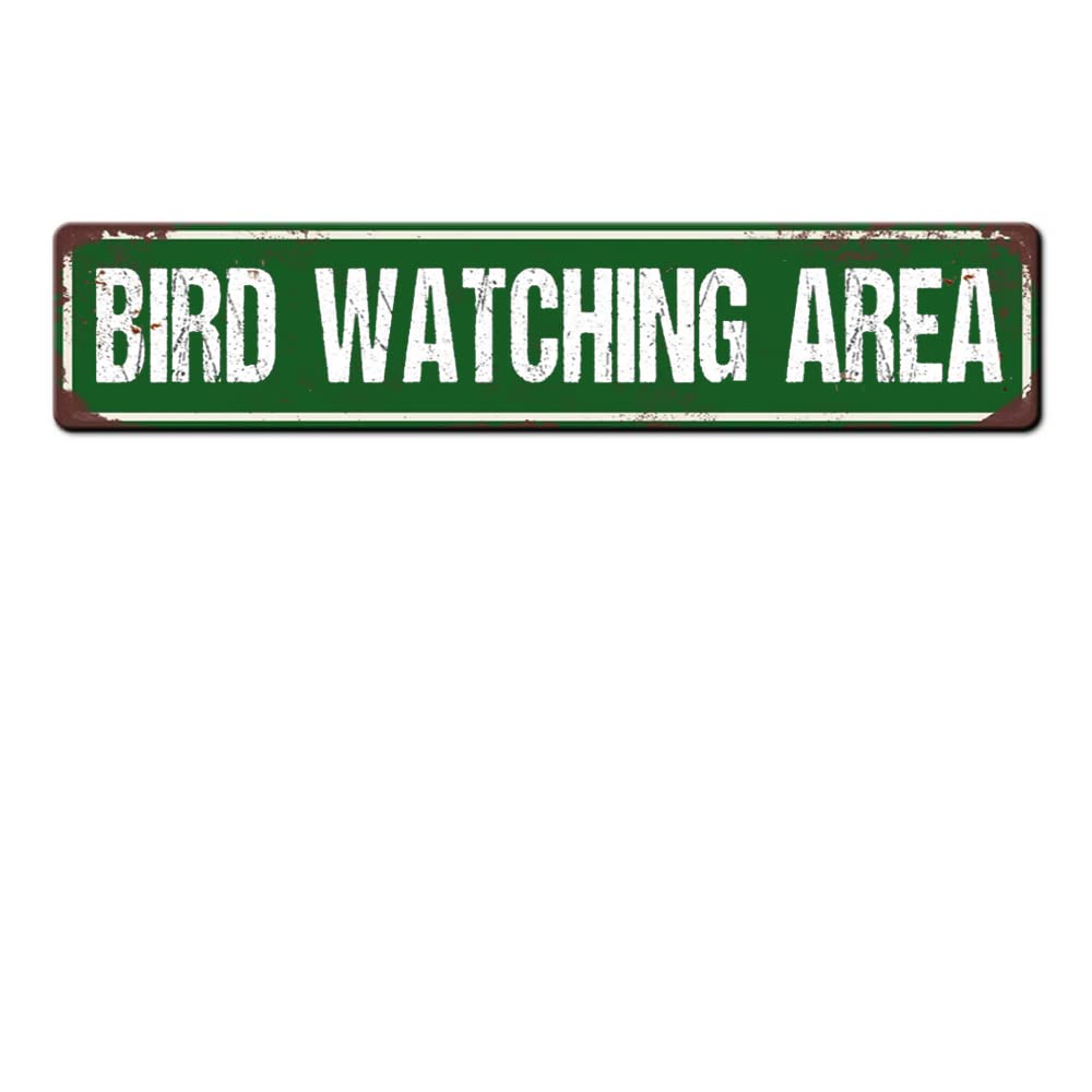 Amazon.com: Bird Watching Area Sign Metal Tin Sign 4x16 Inch : Home ...