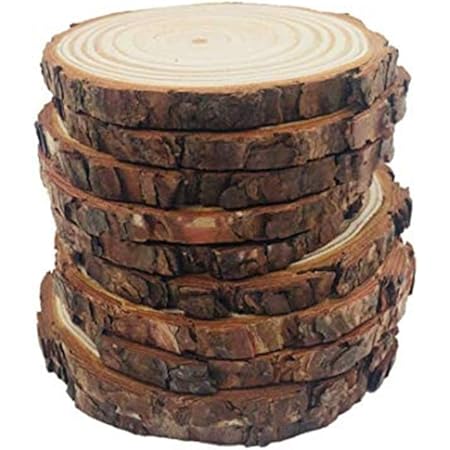 Amazon.com: Unfinished Natural Wood Slices Wooden Circles with Tree ...