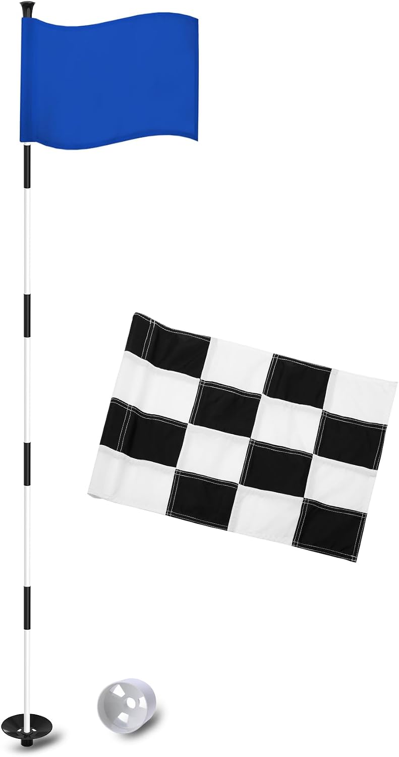 Amazon.com : KINGTOP Golf Flagstick 6ft, Portable Five-Section Design ...