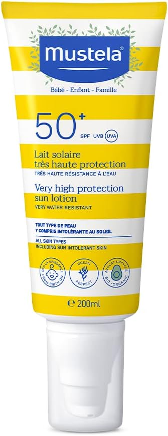 Mustela Protetor Solar 200ml FPS 50+ Filtro Solar Rosto e Corpo Para ...