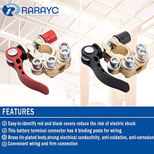 Snapklik.com : 2 PCS Military Spec Battery Terminal Connectors Top Post Kit