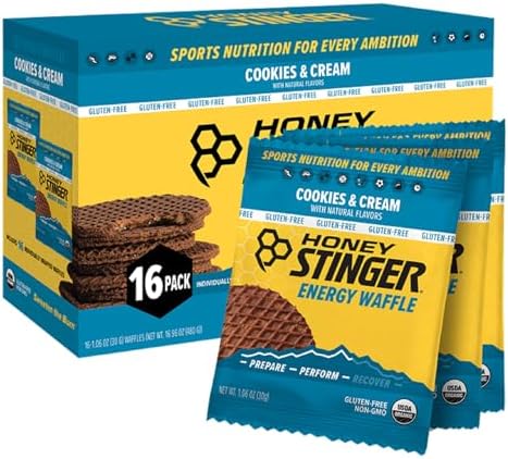 Amazon.com: Honey Stinger Organic Peanut Butter Waffle, Energy ...