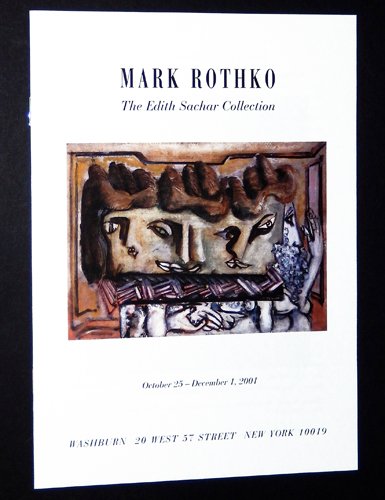 Mark Rothko: The Edith Sachar Collection: Mark Rothko, Ana C. Chaves: Amazon.com: Books
