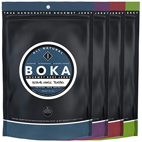 Buy Boka Gourmet All Natural Protein Rich Beef Jerky, NO MSG, Nitrate ...
