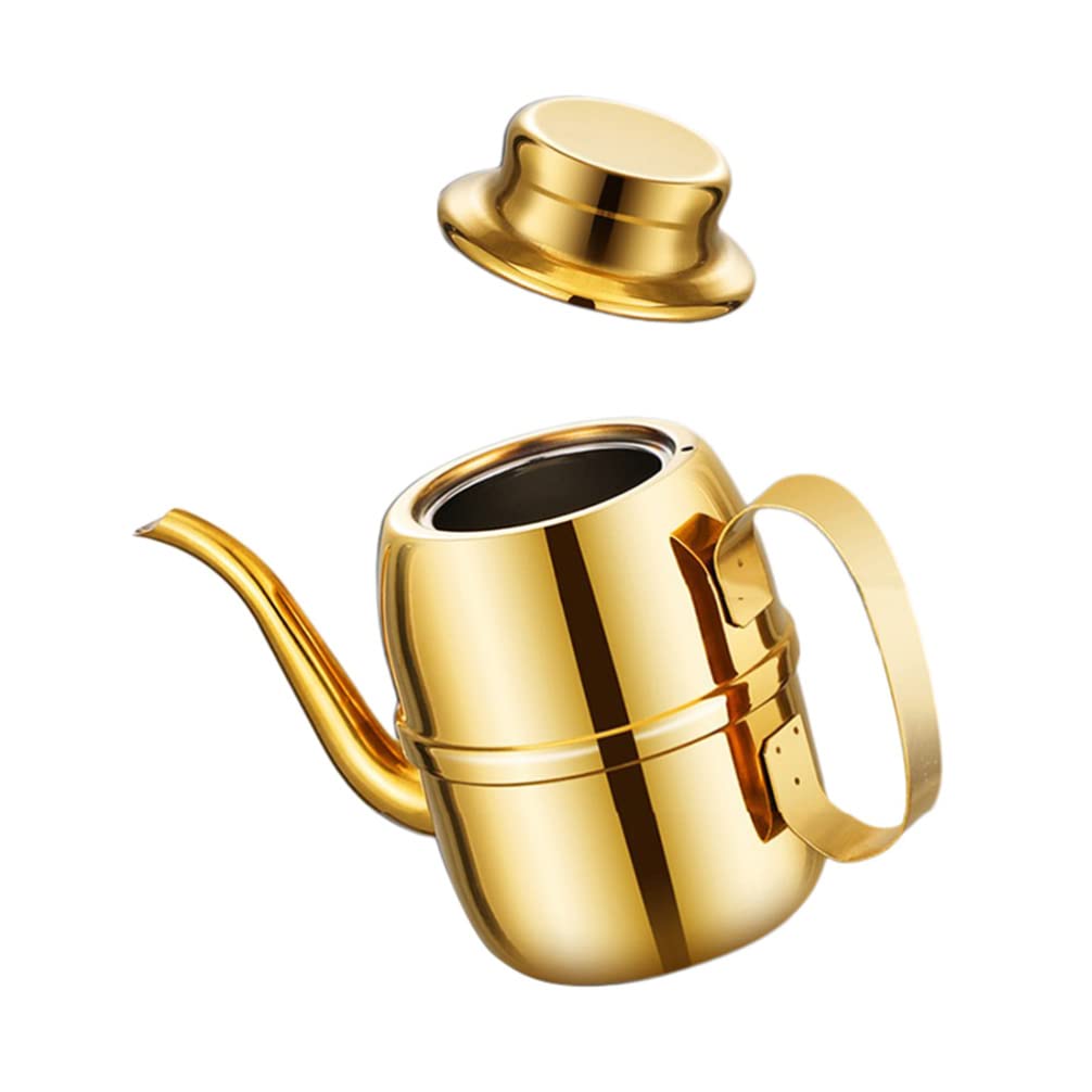 Snapklik.com : OSKOE Golden Oil Dispenser Bottle Stainless Steel ...