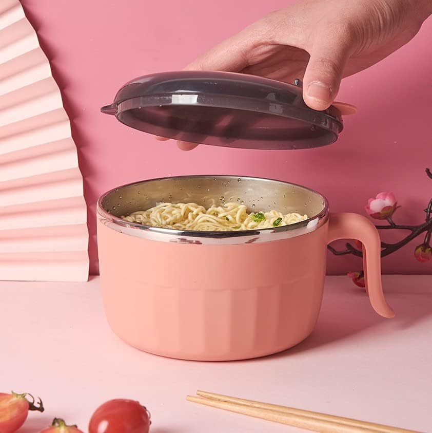 TRADY Stainless Steel Maggie Bowl, Noodle Bowl, Soup Bowl with Handle ...