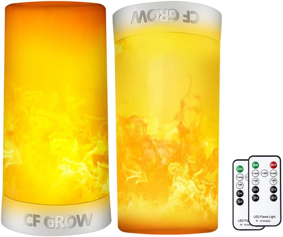 Amazon.com: LOVUMMOR LED Flame Effect Light, Flame Lamp with Remote ...