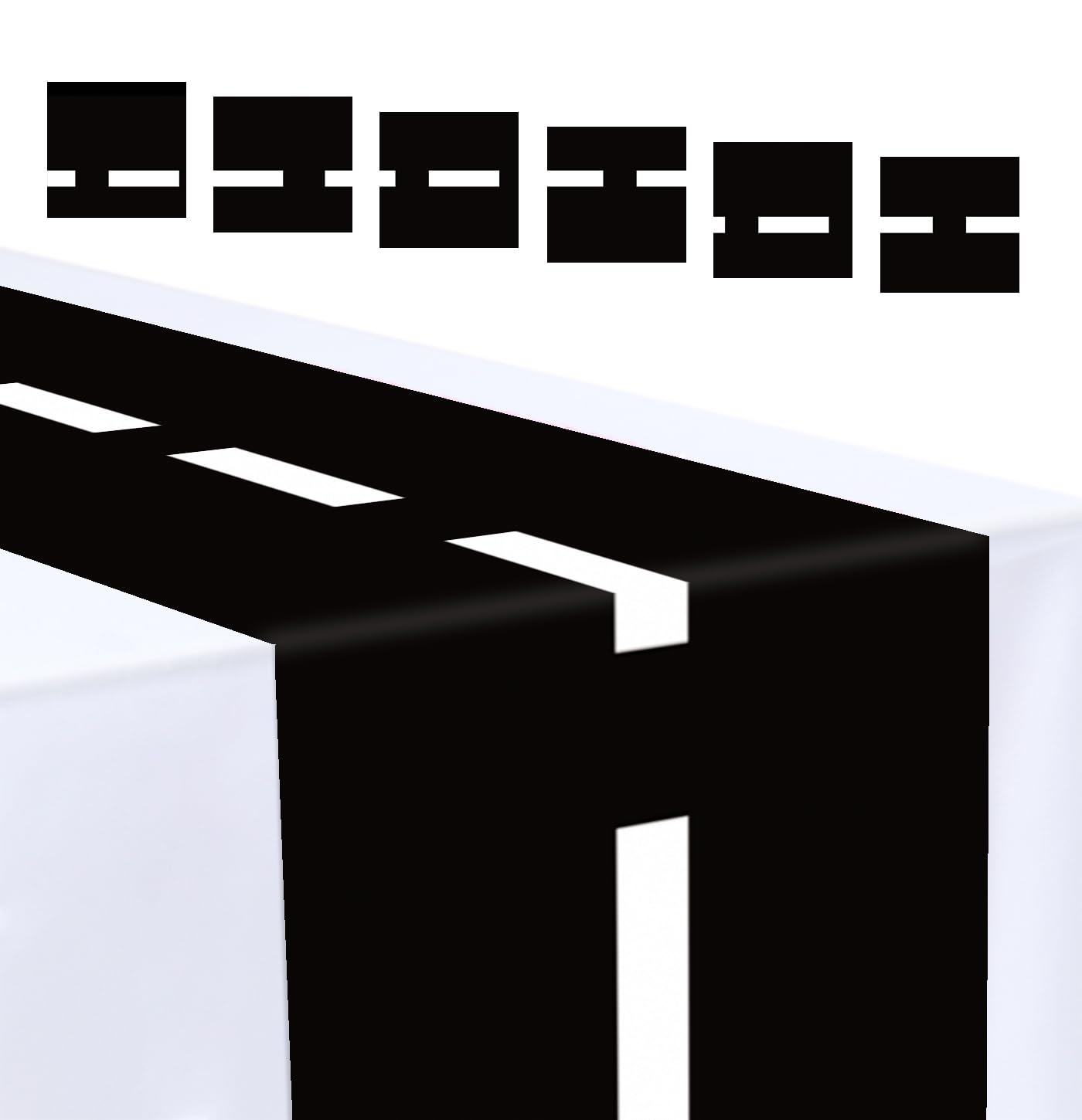 Amazon.com: MUNILAIL 6 Pcs Road Table Runner Plastic 14 x 108 ...