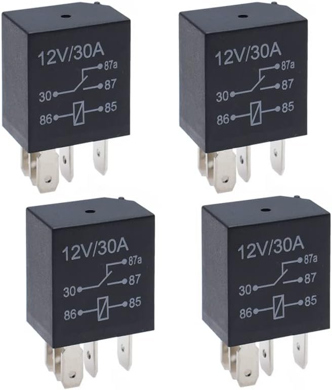 Amazon.com: Wevdn 4 PCS 4 Pin Starter Relay, 12V 30A Multi-Purpose Car ...