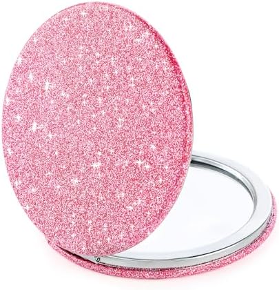 YUXIANLB Compact Mirror for Purse, Heart Shaped Double-Sided 1X/2X ...