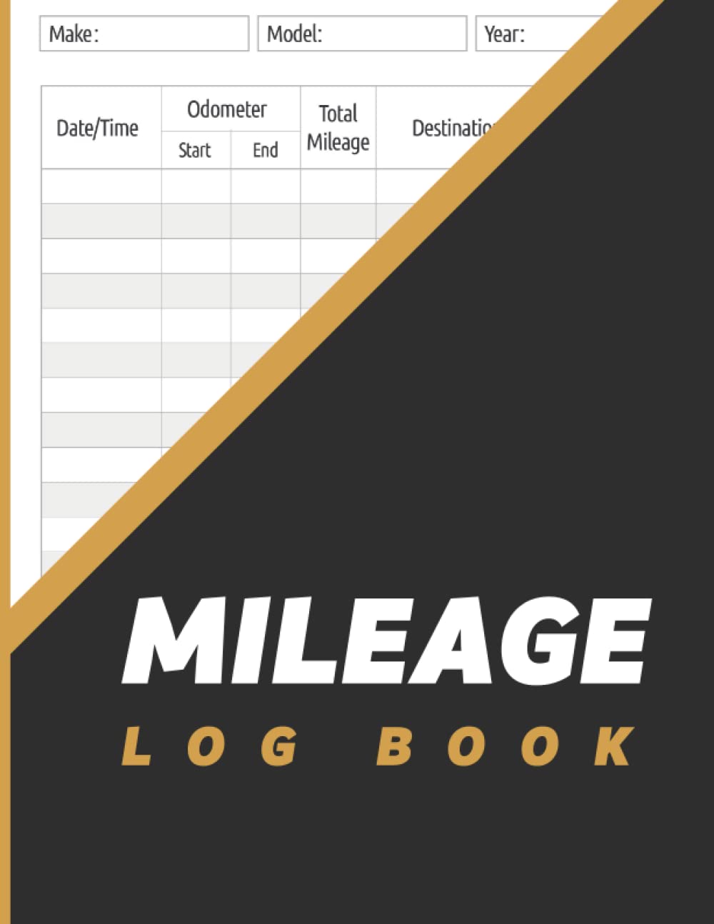 Mileage Log Book: Car Mileage Tracker To record your daily Mileage For ...