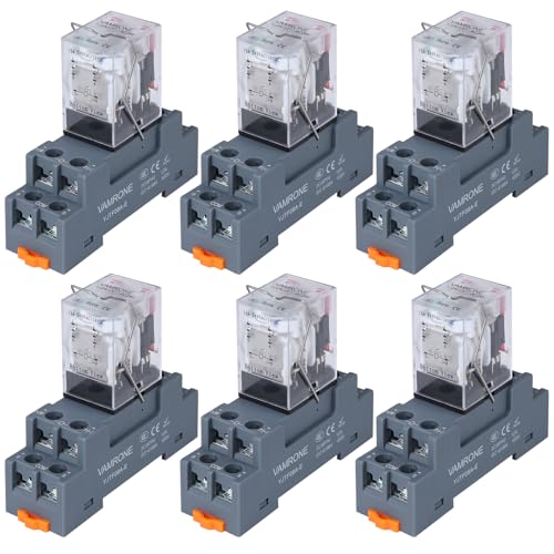 Snapklik.com : 6PCS Electromagnetic Power Relay, 8-Pin 10 AMP 24V AC ...