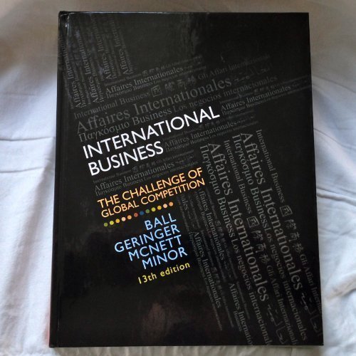International Business: The Challenge of Global Competition by Ball ...