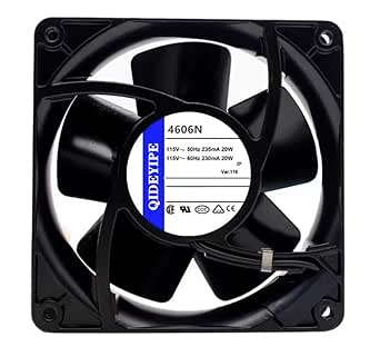Amazon.com: 4606N 115V 20W 12CM 12038 Cooling Fan for Qideyipe : Electronics