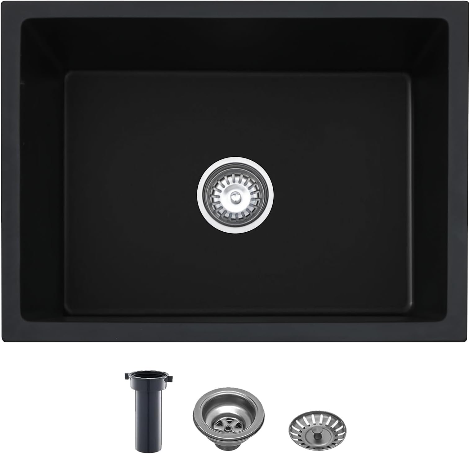 Houzer EURO N-100 ONYX Euro Series Undermount Granite Single Bowl Bar ...